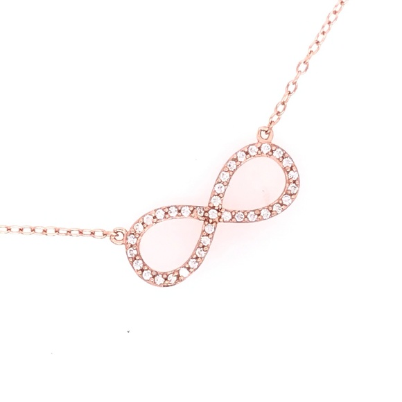 Shimmering Galore Collection | Jewelry | Rose Gold Infinity Pendant ...